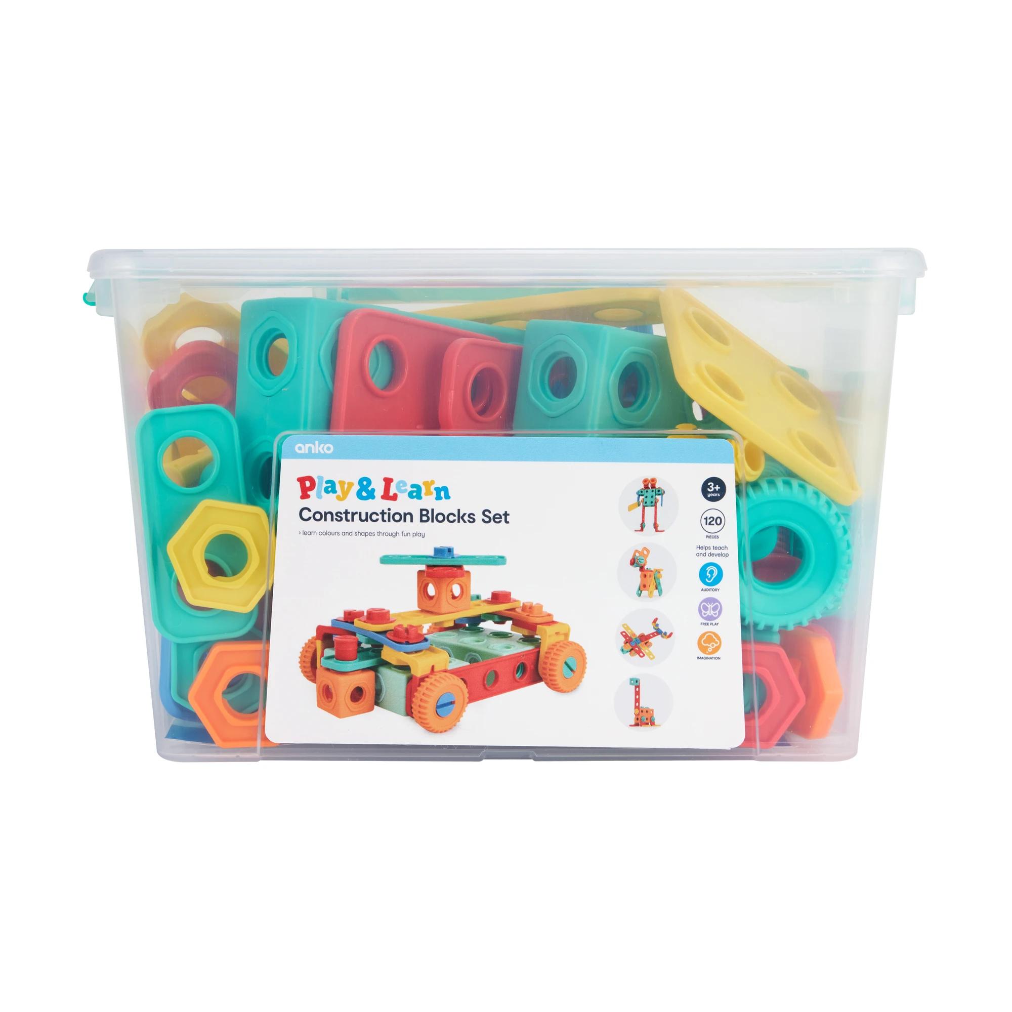 Kmart 120 Piece Play & Learn Construction Blocks Set - Price History ...