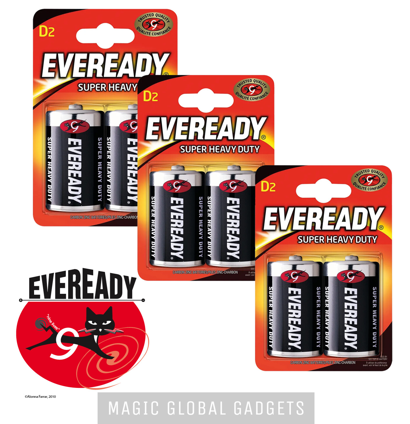 Eveready Super Heavy Duty Battery Black D - 4 Pack - Price History ...