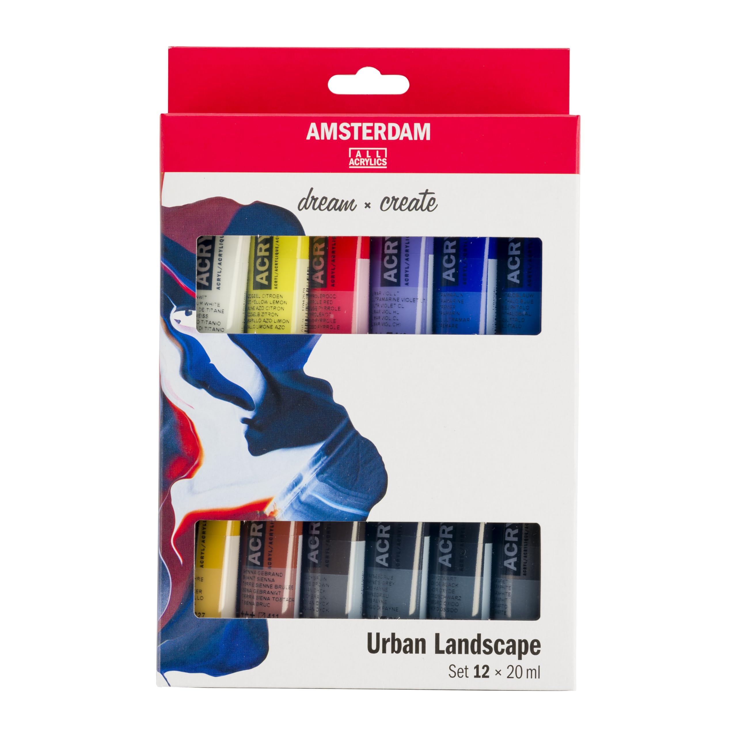 Amsterdam Acrylic Paint Set 12 x 20ml Tubes - Urban Landscape - Price ...