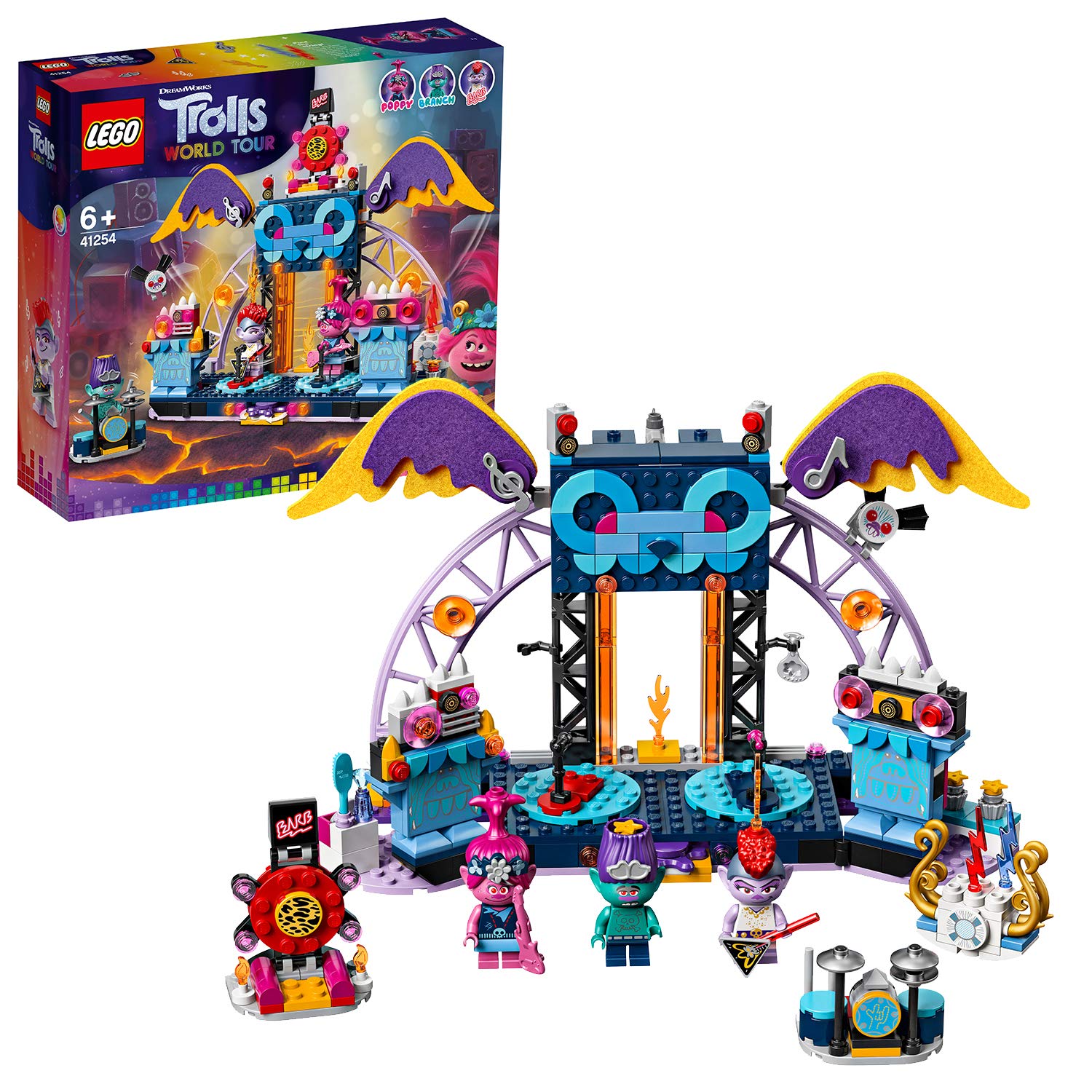 LEGO Trolls World Tour Volcano Rock City Concert Set 41254 - Price ...